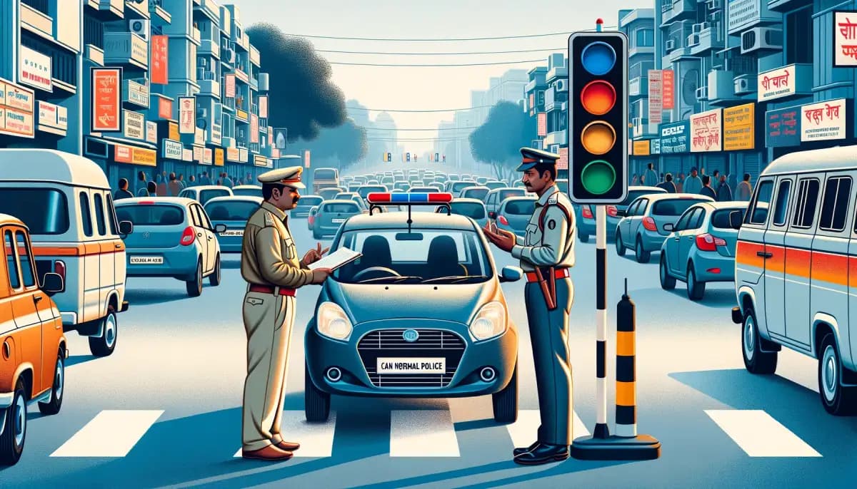 Can Normal Police Cut Challan?