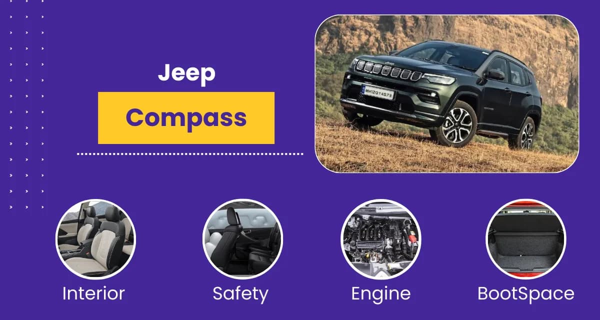 Jeep compass base model specifications & dimensions