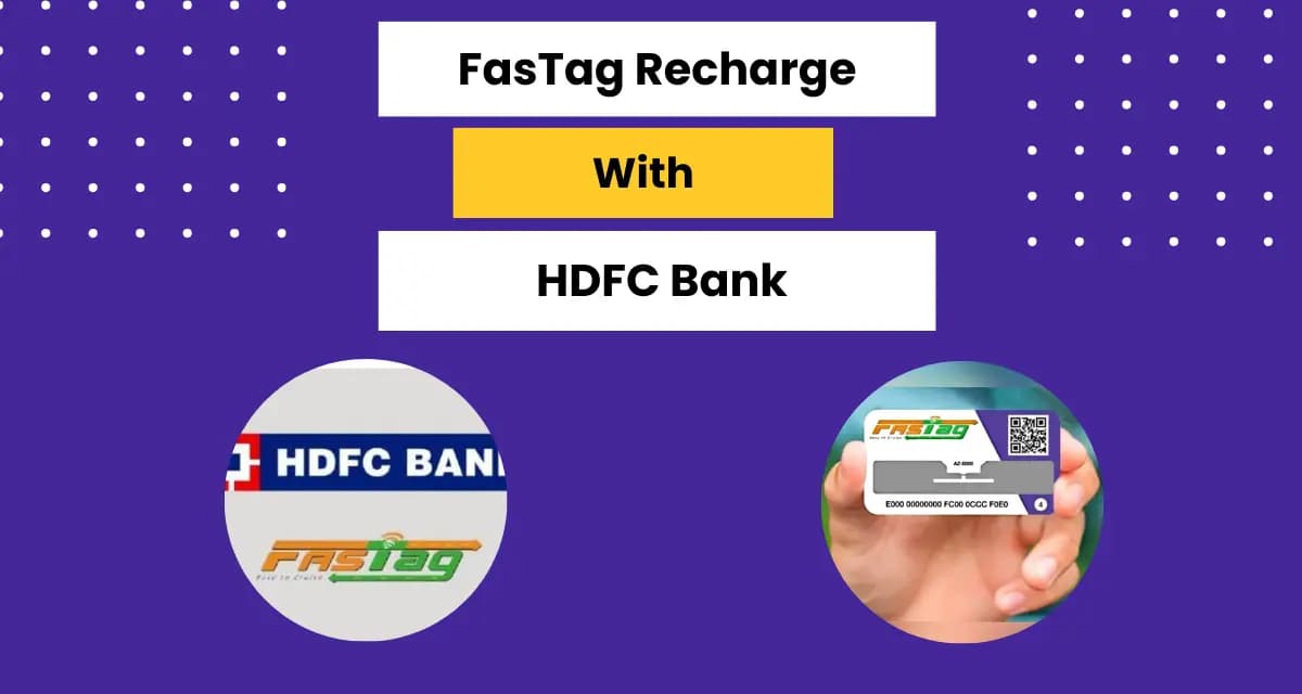 HDFC FASTag Recharge Online