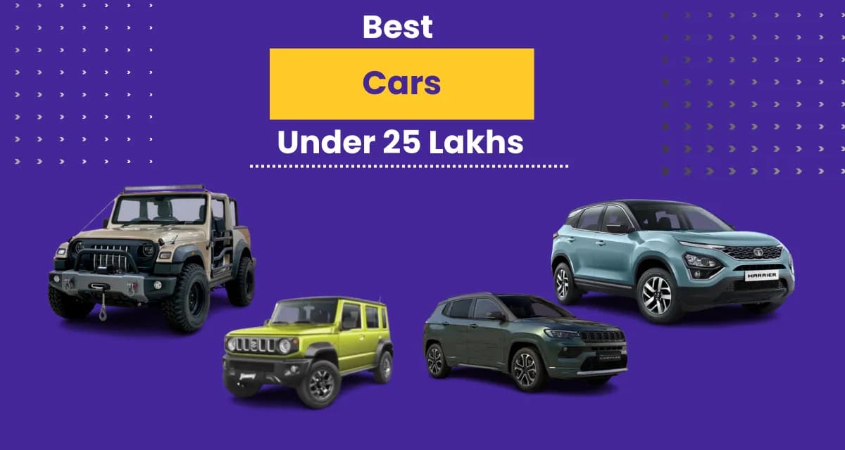 Best Cars Under 25 Lakhs with their Features
