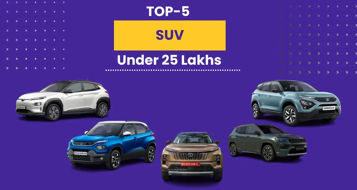 Top 5 SUVs Under 25 Lakhs: A Comparative Analysis